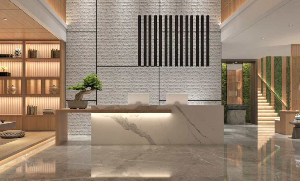 Hotel Countertops | Reception Desk Counter Installation